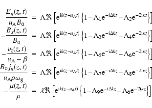 \begin{displaymath}\begin{array}{rcl}\displaystyle\frac{E_y(z,t)}{u ...